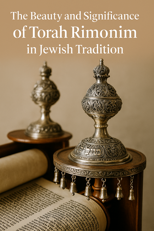 Torah Rimonim: Symbolic Finials Honoring the Sefer Torah | Art Judaica ...
